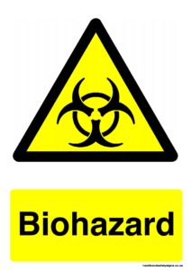Biohazard warning sign - Health and Safety Signs