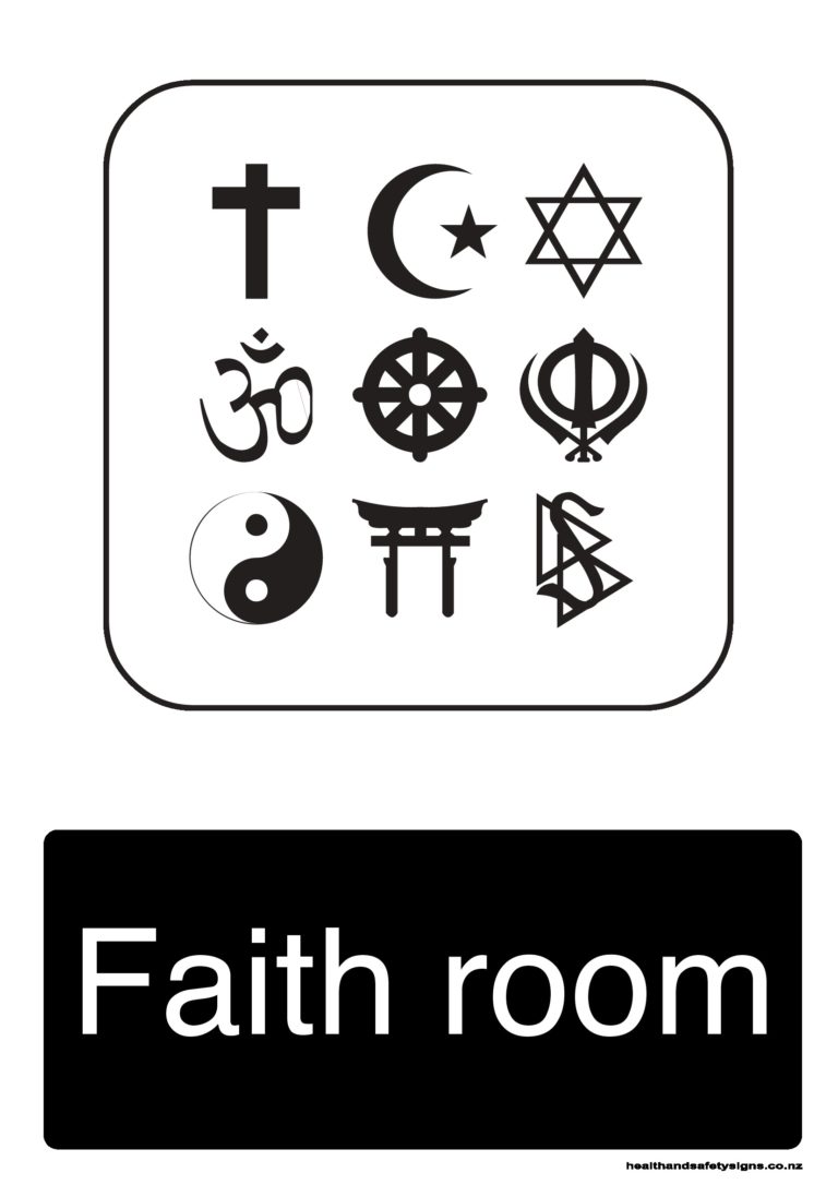 Faith room sign all - Health and Safety Signs