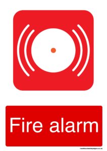 Fire alarm red - Health and Safety Signs