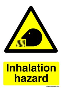 Inhalation hazard warning sign - Health and Safety Signs