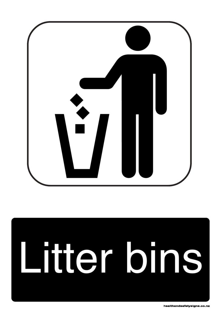 Rubbish & Recycling signs - Health and Safety Signs