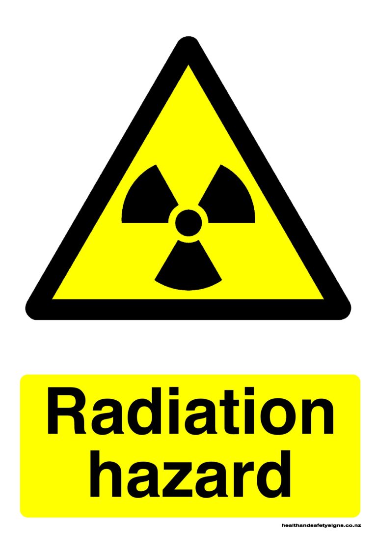 Radiation hazard warning sign - Health and Safety Signs