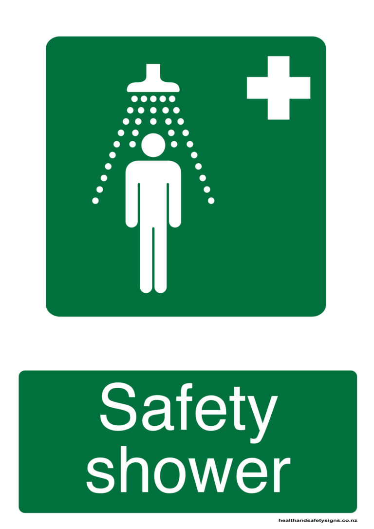 Safety shower - Health and Safety Signs