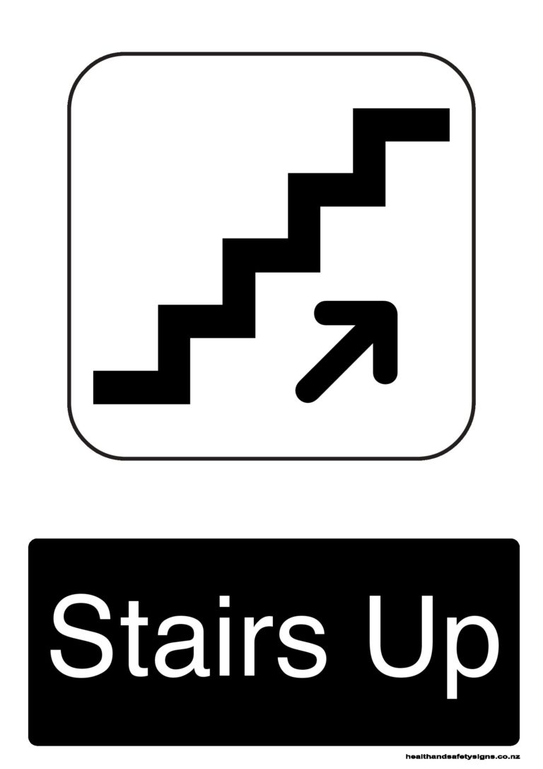 Stairs up - Health and Safety Signs