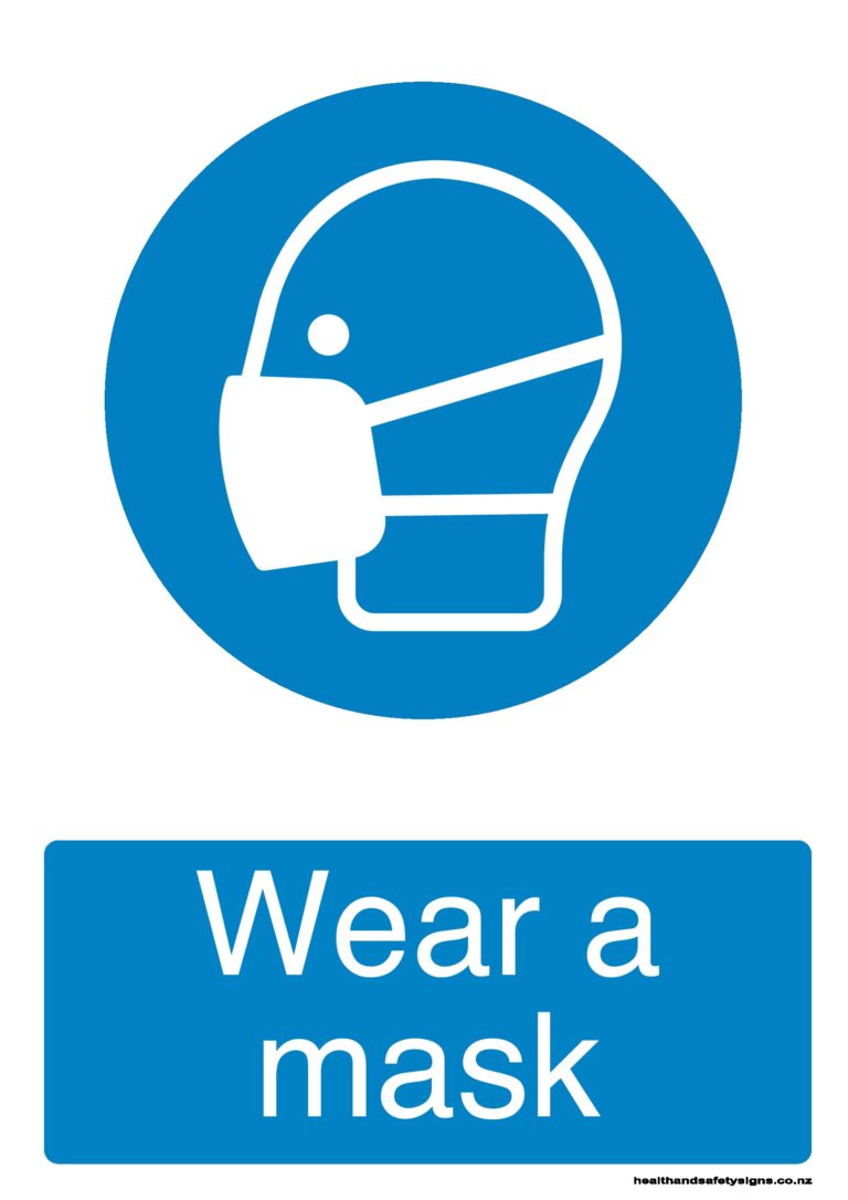 Wear a mask - Health and Safety Signs