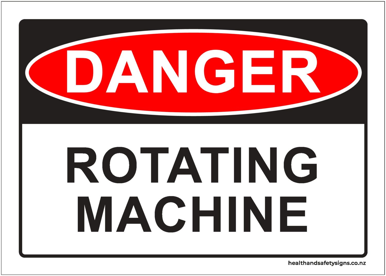 Rotating Machine Danger Sign Health And Safety Signs