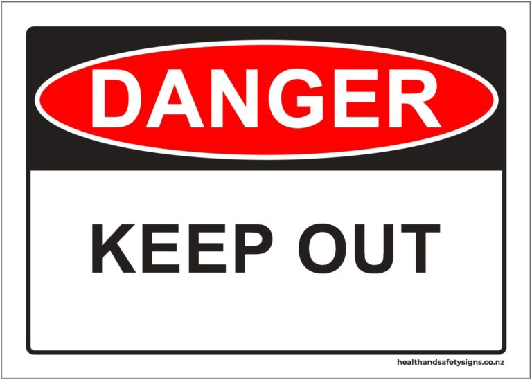 Keep Out Danger Sign - Health and Safety Signs