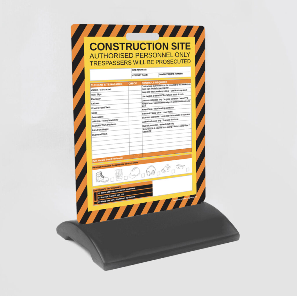 Footpath Safety Sign Hazard board - Health and Safety Signs